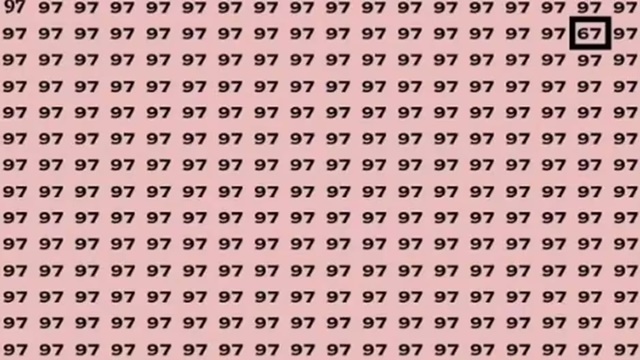 Chỉ những người có đôi mắt tinh tường mới có thể phát hiện ra số 67 trong biển số 97 trong 3 giây